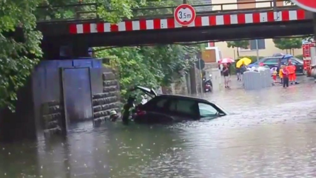Dauerregen und Unwetter: Video zeigt Überschwemmungem im Harz